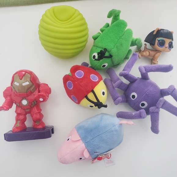 Toys | Toys Bundle Of 7 Items Peppa Pig Iron Man Lol Spider | Poshmark